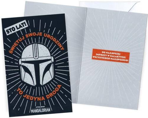 Karnet Urodziny Star Wars Mandalorian - tantis.pl