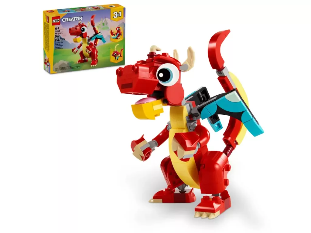 LEGO® Creator. Czerwony smok 31145 - tantis.pl