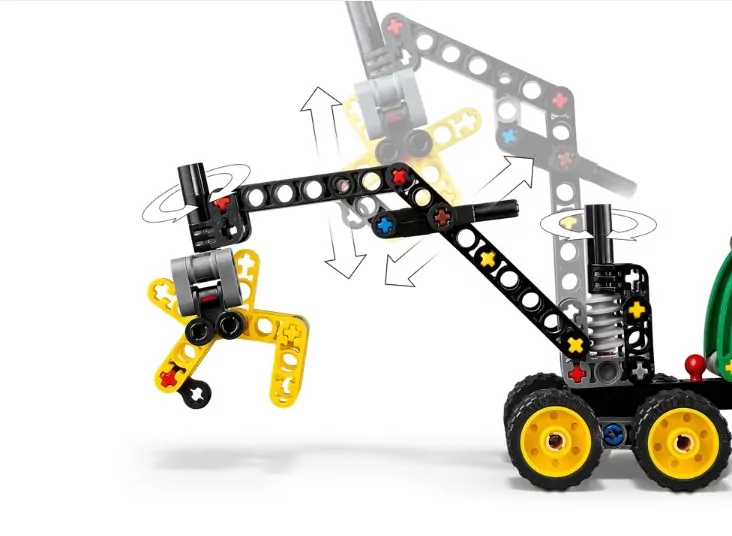 LEGO® Technic. Harwester kołowy John Deere 42218 - tantis.pl