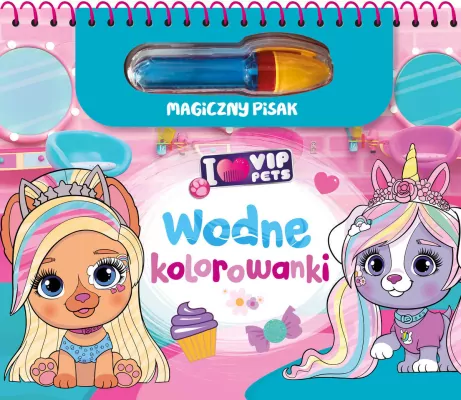 I love VIP Pets. Wodne kolorowanki. Magiczny pisak - tantis.pl